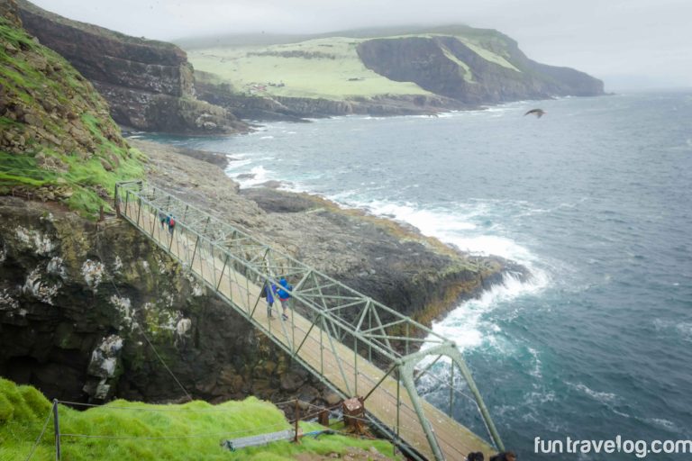 On the trail to Holmur Lighthouse, Mykines | Fun Travelog